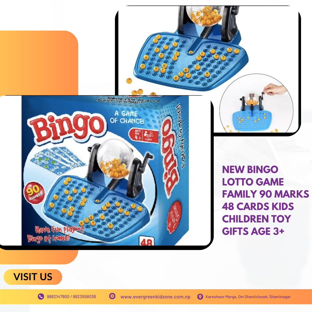 Bingo Lotto Game Family 90 Marks 48 Cards Kids Children Toy Gifts Age 3 ...